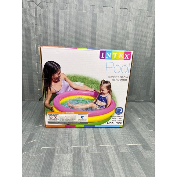 Intex | Other | Intex Sunset Glow Baby Pool Perfect For 3 Year Olds ...